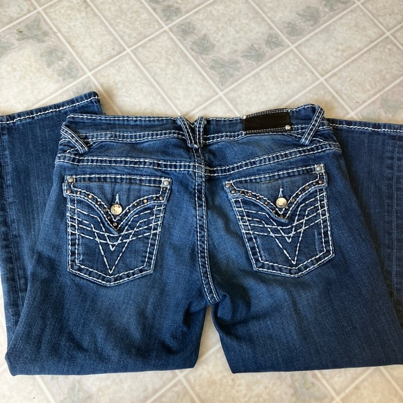 Vigoss | Jeans | Vigoss New York White Stitch Button Back Tab Pocket ...